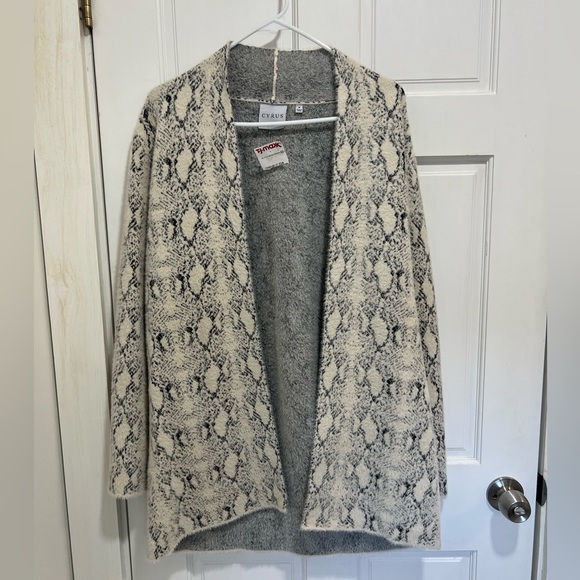 Cyrus | Sweaters | Plush Animal Print Cardigan | Poshmark